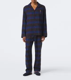 Polo Ralph Lauren Polo Bear Plaid Cotton Flannel Pajamas