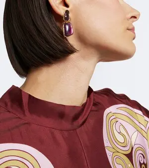 La DoubleJ Spells 24kt Gold-plated Drop Earrings