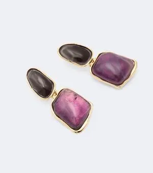 La DoubleJ Spells 24kt Gold-plated Drop Earrings