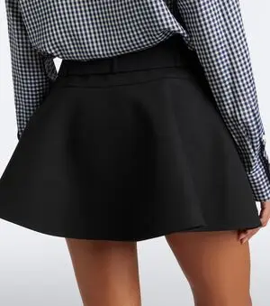 Loewe Belted Cotton Mini Skirt