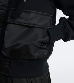 Sacai Paneled Cotton-blend Blouson Jacket