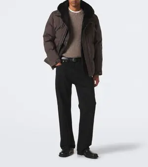 YVES SALOMON Shearling-trimmed Down Jacket