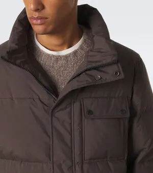 YVES SALOMON Shearling-trimmed Down Jacket