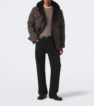 YVES SALOMON Shearling-trimmed Down Jacket