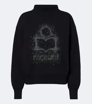 MARANT ETOILE Moby Sequined Cotton-blend Sweatshirt