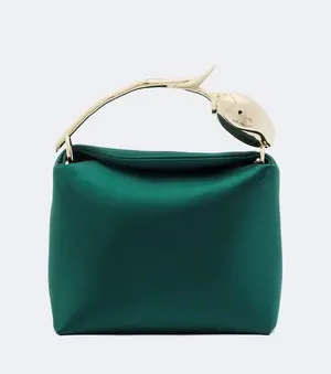 Erdem Bloom Mini Satin Top-handle Bag - Green