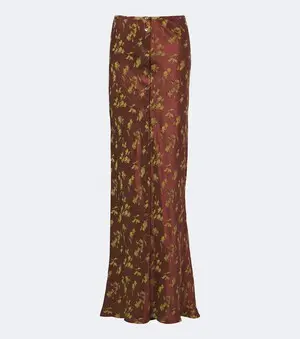 Dries Van Noten Floral Jacquard Maxi Skirt