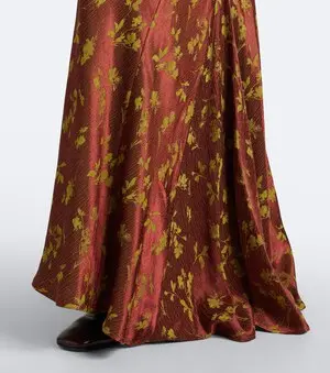 Dries Van Noten Floral Jacquard Maxi Skirt