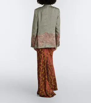 Dries Van Noten Floral Jacquard Maxi Skirt