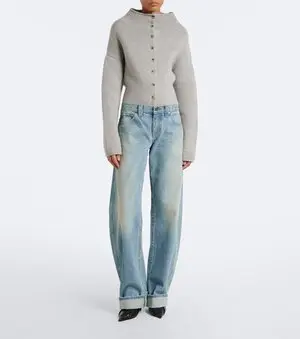 Khaite Karo Faded Barrel-leg Jeans