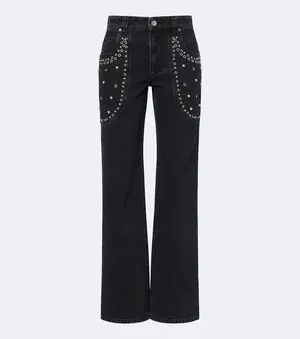 MARANT ETOILE Silka Studded Boot-cut Jeans