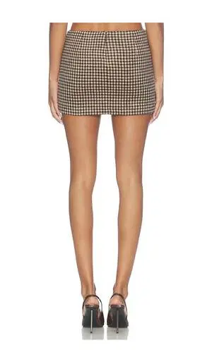 ALL THE WAYS Emory Mini Skirt In Brown