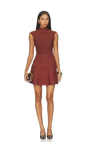 Retrofete Delyth Knit Dress In Burgundy