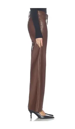 Hudson Jeans Rosie High Rise Wide Leg In Brown