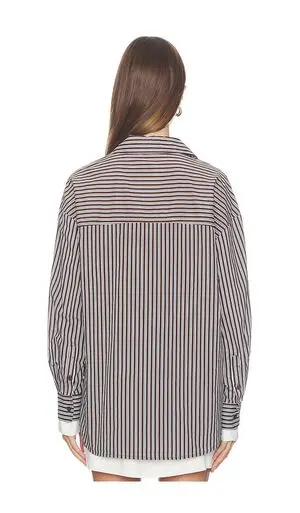 Line & Dot X Chandler Shirt In Brown
