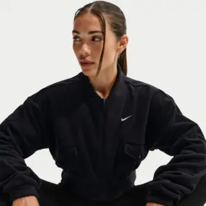 Nike One Therma-fit Fleece Bomber Jacket - Black