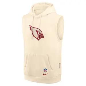 Nike Arizona Cardinals Rivalries Collection Sideline Men's Dri-fit Nfl Sleeveless Pullover Hoodie Brown