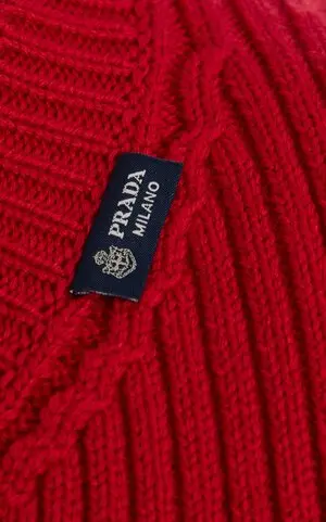 Prada Ribbed Wool Top
