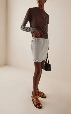 Miu Miu Layered Jersey Top