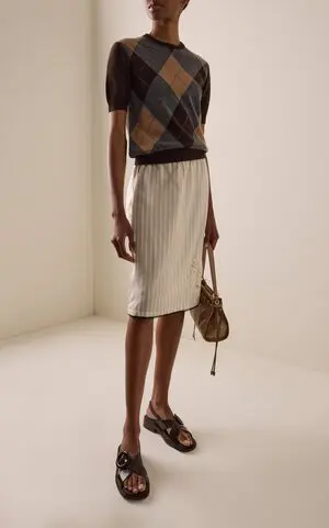 Prada Argyle Cashmere Top