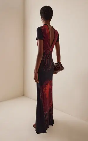 Silvia Tcherassi Exclusive Gabbice Jersey Maxi Dress