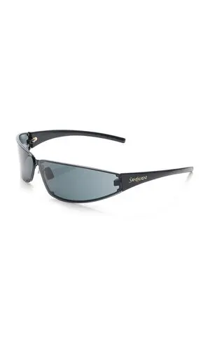 Saint Laurent Rimless Racer-frame Metal Sunglasses