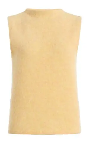 Miu Miu Brushed Wool Vest - Neutral