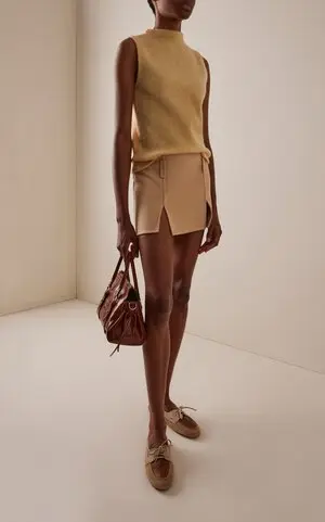 Miu Miu Cashmere-wool Mini Skirt