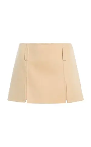 Miu Miu Cashmere-wool Mini Skirt - Neutral