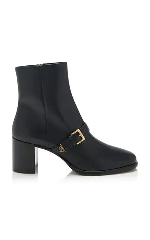 Prada Tronchetti Leather Boots - Black