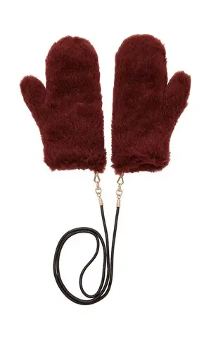 Max Mara Alpaca-wool Gloves - Red