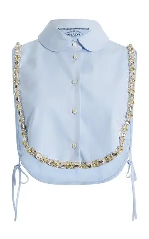 Prada Embellished Silk Mini Dress
