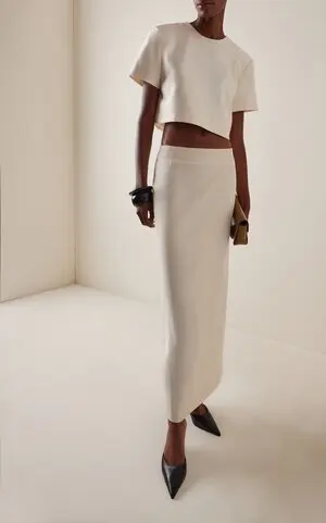 HEIRLOME Eliza Cropped Silk Top