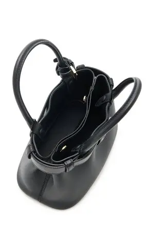 Prada Buckled Leather Top Handle Bag