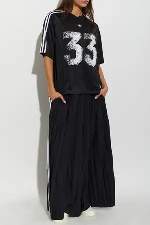 ADIDAS ORIGINALS Pleated Wide-leg Trousers