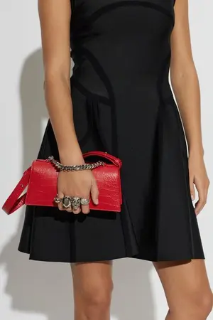 Alexander McQueen Jewelled Mini’ Leather Bag