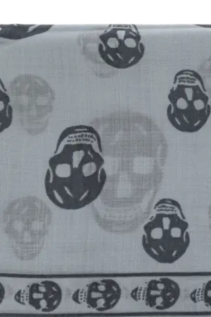 Alexander McQueen Wool Scarf With Raw Edge