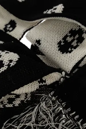 Alexander McQueen Cotton Scarf With A Distinctive Skull Motif