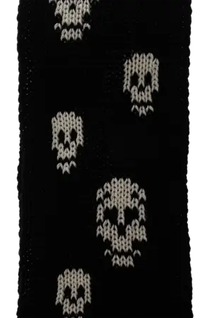 Alexander McQueen Cotton Scarf With A Distinctive Skull Motif