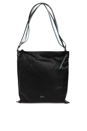 Kenzo Leather Bag With Logo - Black