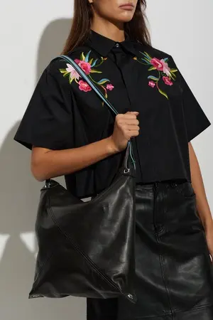 Kenzo Leather Bag With Logo