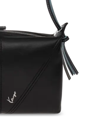 Kenzo Leather Bag With Logo