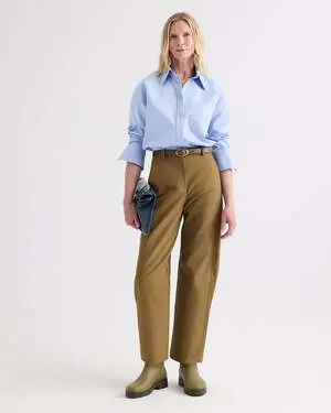 TWP Slouchy Bf Trouser In Double Canvas - Kangaroo