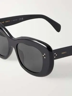 Celine Diane Round-frame Acetate Sunglasses
