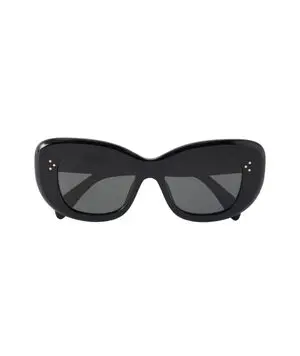 Celine Diane Round-frame Acetate Sunglasses - Black