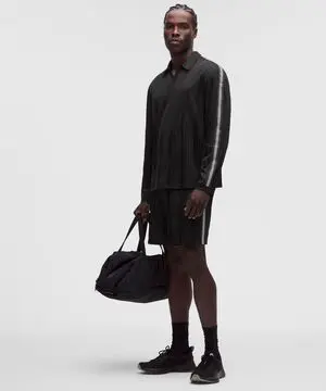 Lululemon Knit Stripe Linerless Training Short 7 - Black