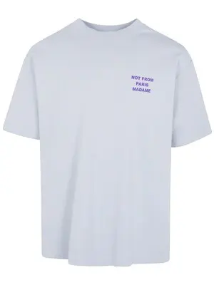 Drole De Monsieur T-shirt "bold Slogan - Gray