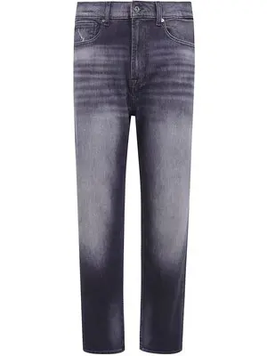 Seven For All Mankind Straight-leg Jeans "easy Straight - Gray