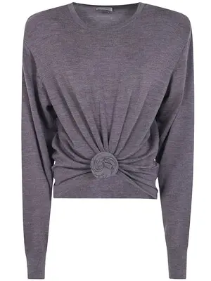 Magda Butrym Sweater Longsleeve Knitwear - Brown