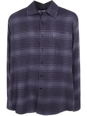 Our Legacy Shirt Faded Nocturne Check "above - Blue